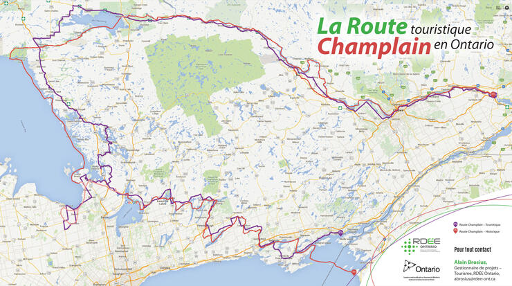 Samuel De Champlain Route Map